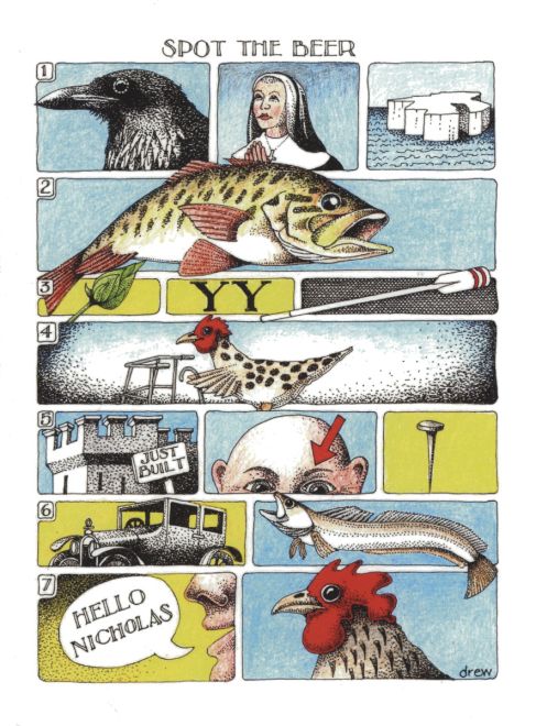 Spot the Beer puzzle card