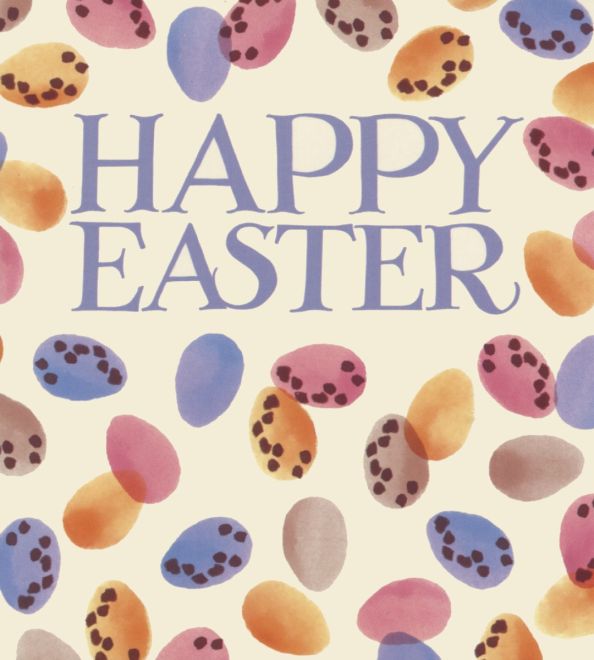 Spotty Eggs - PACK OF 5 SMALL EASTER CARDS illustrated with Emma ...